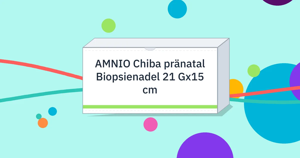Symbolbild: Packung mit der Aufschrift AMNIO Chiba pränatal Biopsienadel 21 Gx15 cm (PZN 16921392) – Verfügbarkeit und Bezug in Apotheken in Frankfurt am Main
