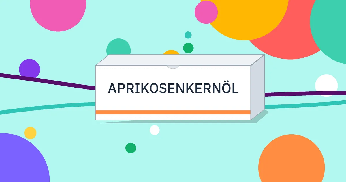 Symbolbild: Packung mit der Aufschrift APRIKOSENKERNÖL (PZN 17188249) – Verfügbarkeit und Bezug in Apotheken in Frankfurt am Main
