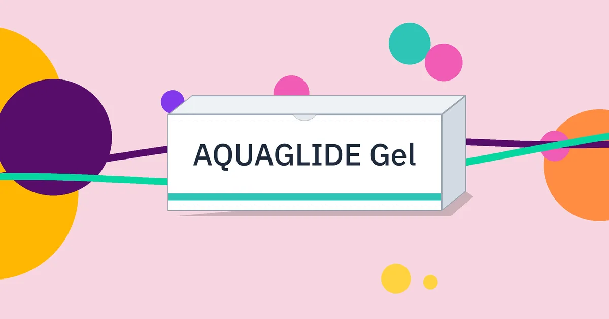 Symbolbild: Packung mit der Aufschrift AQUAGLIDE Gel (PZN 05456779) – Verfügbarkeit und Bezug in Apotheken in Frankfurt am Main
