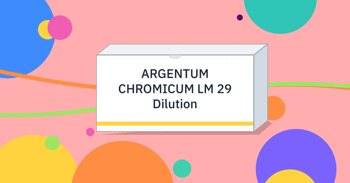 Symbolbild: Packung mit der Aufschrift ARGENTUM CHROMICUM LM 29 Dilution (PZN 13389896) – Verfügbarkeit und Bezug in Apotheken in Frankfurt am Main