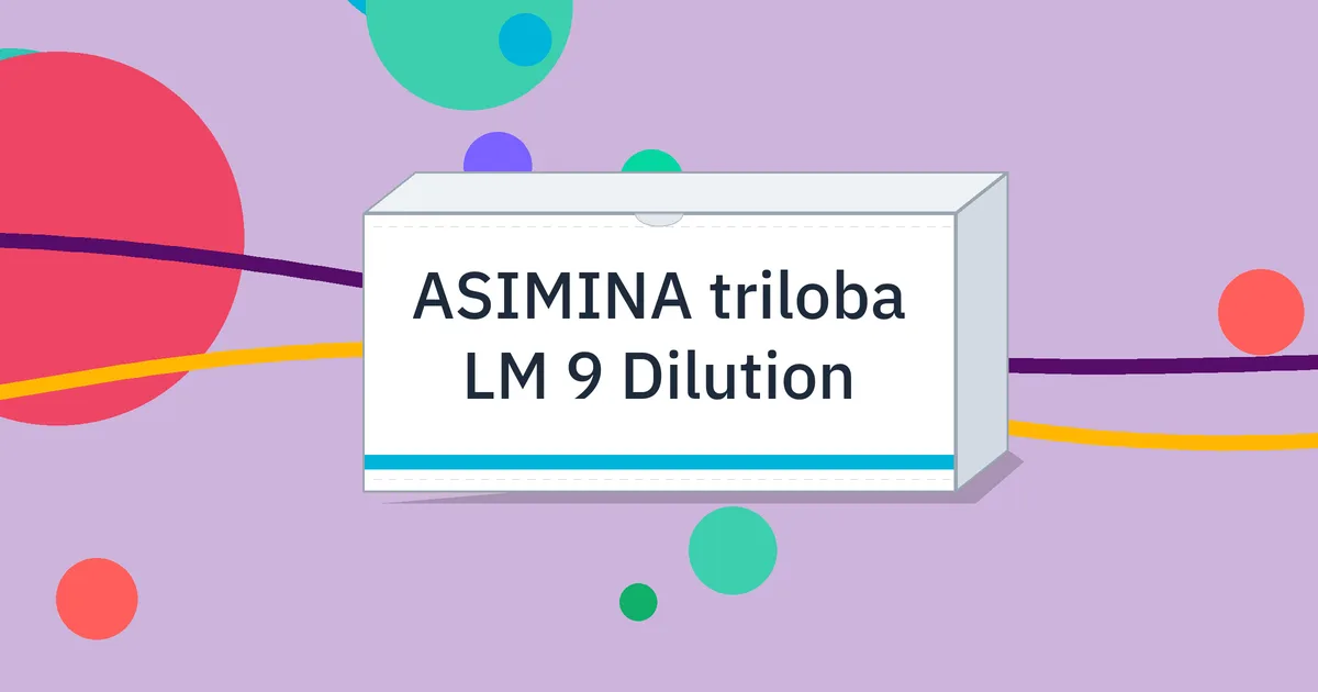 Symbolbild: Packung mit der Aufschrift ASIMINA triloba LM 9 Dilution (PZN 13401864) – Verfügbarkeit und Bezug in Apotheken in Frankfurt am Main