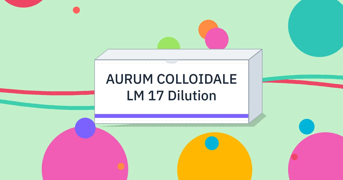 Symbolbild: Packung mit der Aufschrift AURUM COLLOIDALE LM 17 Dilution (PZN 12784283) – Verfügbarkeit und Bezug in Apotheken in Frankfurt am Main