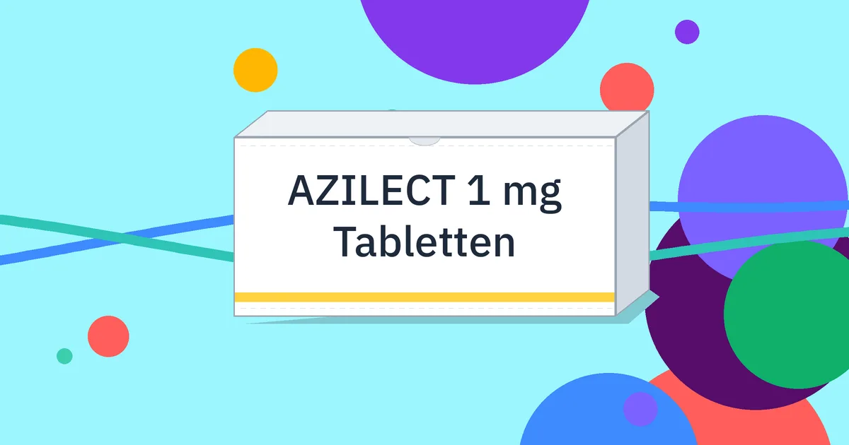 Symbolbild: Packung mit der Aufschrift AZILECT 1 mg Tabletten (PZN 16151190) – Verfügbarkeit und Bezug in Apotheken in Frankfurt am Main