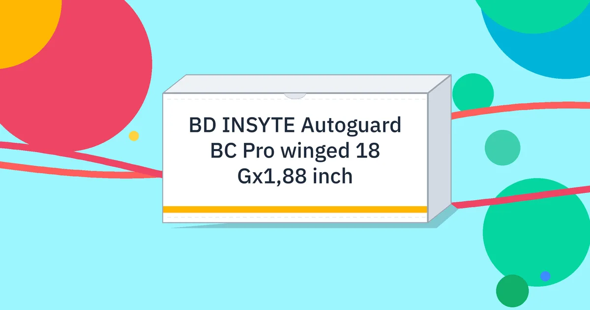 Symbolbild: Packung mit der Aufschrift BD INSYTE Autoguard BC Pro winged 18 Gx1,88 inch (PZN 17517977) – Verfügbarkeit und Bezug in Apotheken in Frankfurt am Main