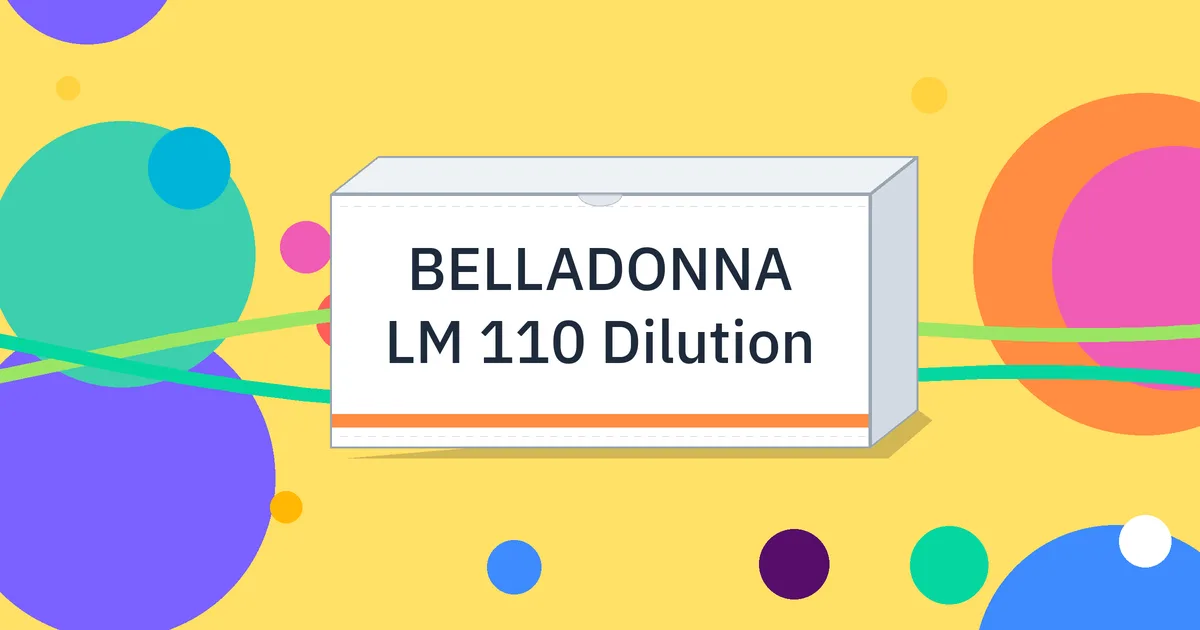 Symbolbild: Packung mit der Aufschrift BELLADONNA LM 110 Dilution (PZN 12791432) – Verfügbarkeit und Bezug in Apotheken in Frankfurt am Main
