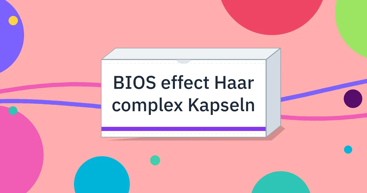 Symbolbild: Packung mit der Aufschrift BIOS effect Haar complex Kapseln (PZN 10145811) – Verfügbarkeit und Bezug in Apotheken in Frankfurt am Main