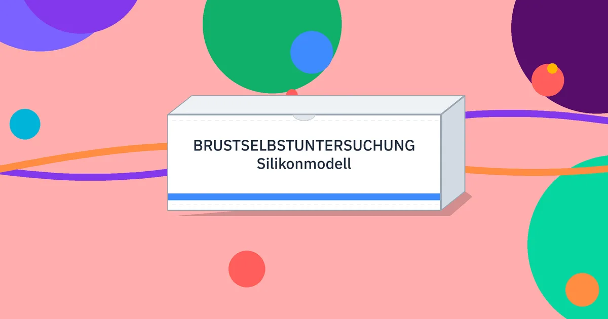 Symbolbild: Packung mit der Aufschrift BRUSTSELBSTUNTERSUCHUNG Silikonmodell (PZN 00179387) – Verfügbarkeit und Bezug in Apotheken in Frankfurt am Main