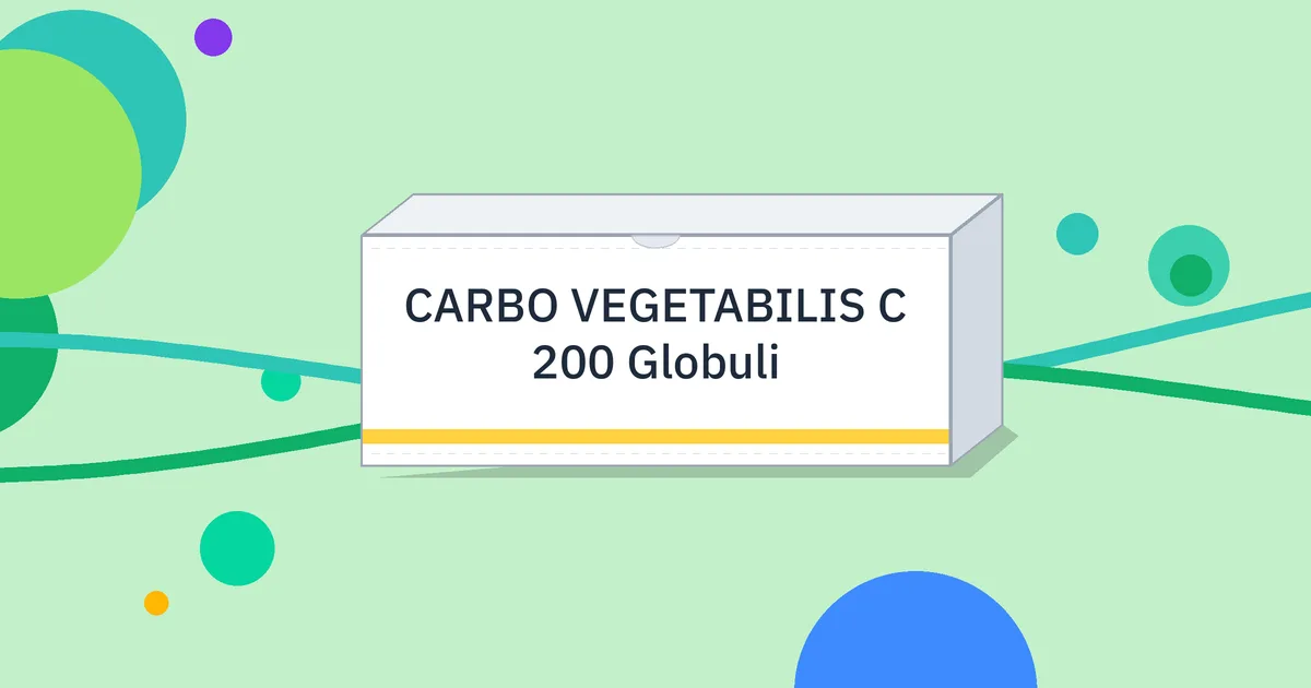Symbolbild: Packung mit der Aufschrift CARBO VEGETABILIS C 200 Globuli (PZN 02895780) – Verfügbarkeit und Bezug in Apotheken in Frankfurt am Main