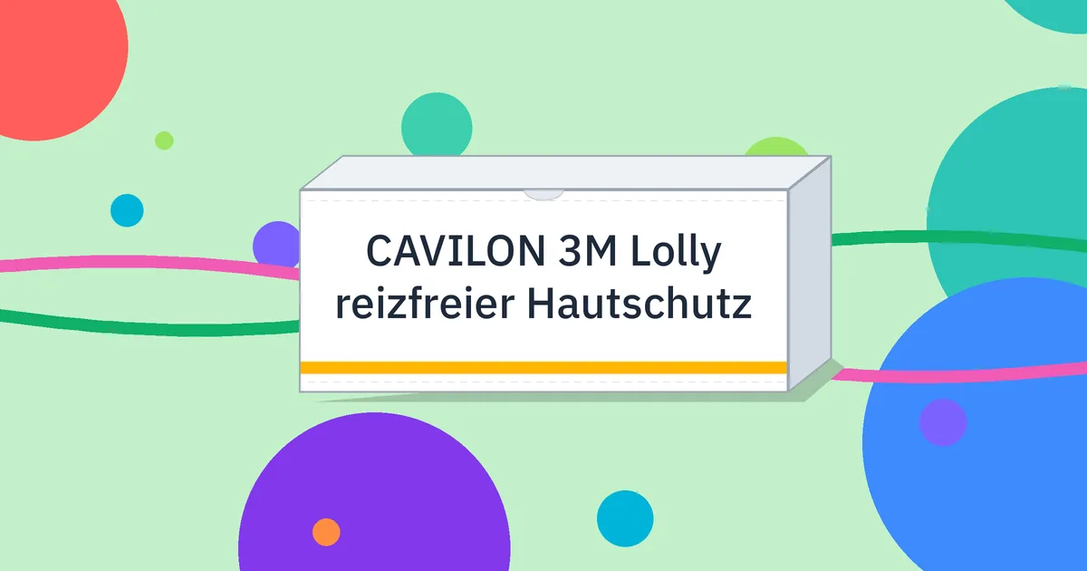 Symbolbild: Packung mit der Aufschrift CAVILON 3M Lolly reizfreier Hautschutz (PZN 17615622) – Verfügbarkeit und Bezug in Apotheken in Frankfurt am Main