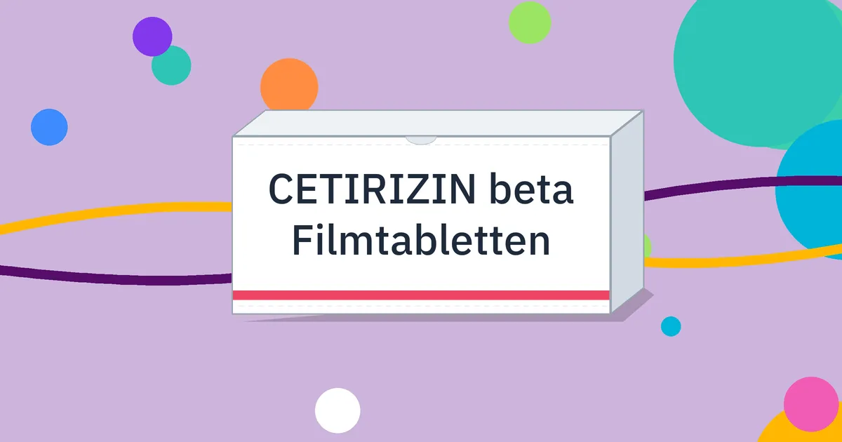 Symbolbild: Packung mit der Aufschrift CETIRIZIN beta Filmtabletten (PZN 02156893) – Verfügbarkeit und Bezug in Apotheken in Frankfurt am Main