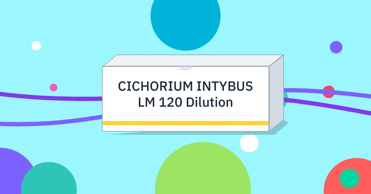 Symbolbild: Packung mit der Aufschrift CICHORIUM INTYBUS LM 120 Dilution (PZN 13446298) – Verfügbarkeit und Bezug in Apotheken in Frankfurt am Main