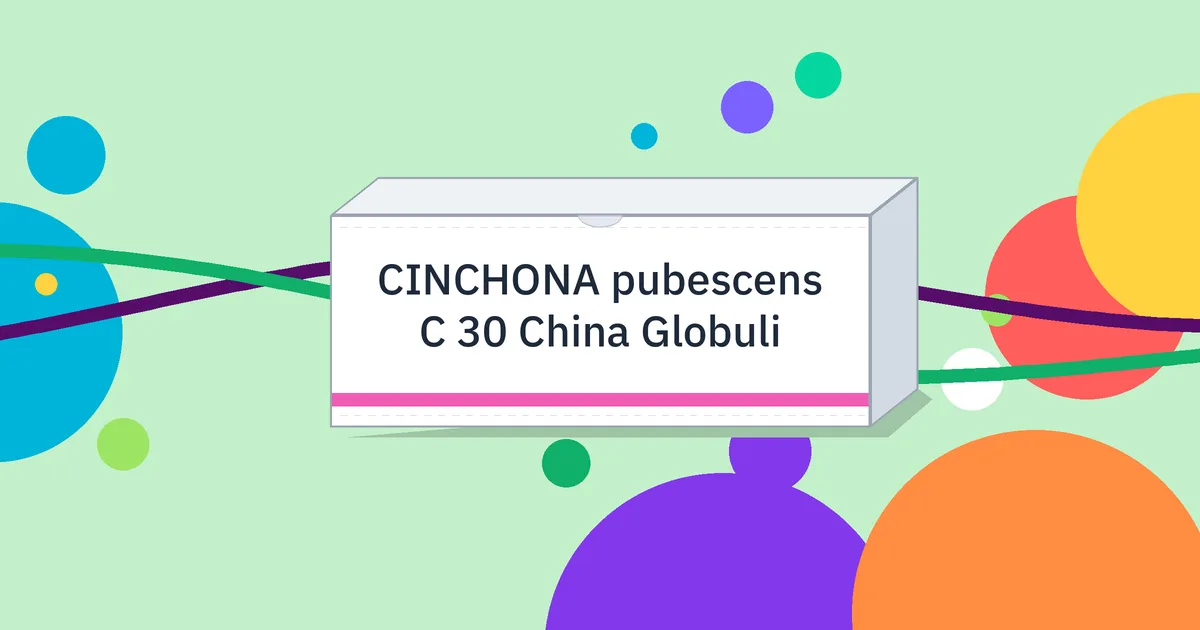 Symbolbild: Packung mit der Aufschrift CINCHONA pubescens C 30 China Globuli (PZN 13718673) – Verfügbarkeit und Bezug in Apotheken in Frankfurt am Main
