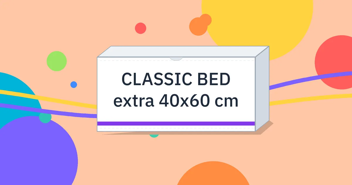 Symbolbild: Packung mit der Aufschrift CLASSIC BED extra 40x60 cm (PZN 08834928) – Verfügbarkeit und Bezug in Apotheken in Frankfurt am Main