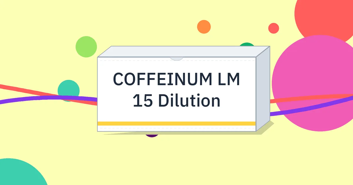 Symbolbild: Packung mit der Aufschrift COFFEINUM LM 15 Dilution (PZN 12831806) – Verfügbarkeit und Bezug in Apotheken in Frankfurt am Main