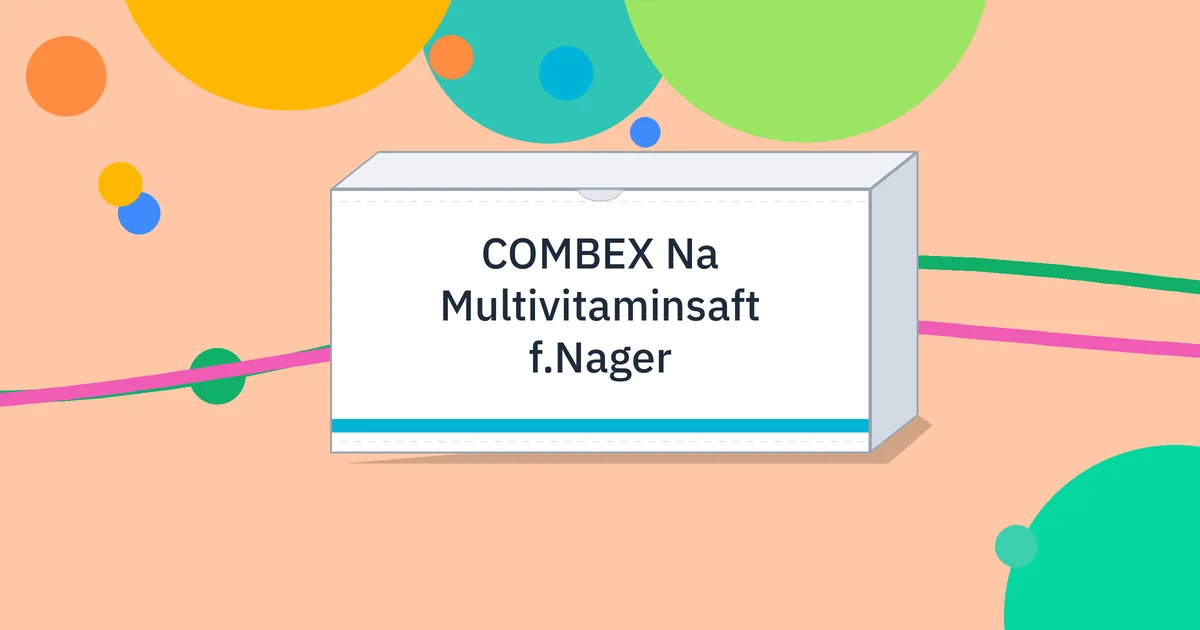 Symbolbild: Packung mit der Aufschrift COMBEX Na Multivitaminsaft f.Nager (PZN 09508869) – Verfügbarkeit und Bezug in Apotheken in Frankfurt am Main