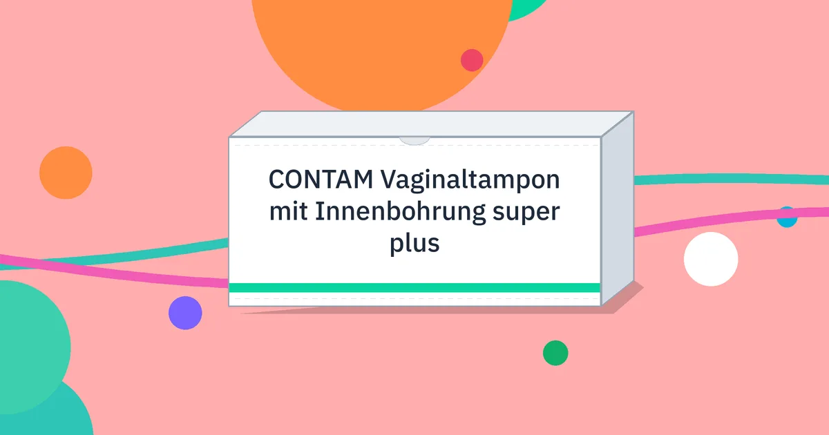 Symbolbild: Packung mit der Aufschrift CONTAM Vaginaltampon mit Innenbohrung super plus (PZN 14022330) – Verfügbarkeit und Bezug in Apotheken in Frankfurt am Main