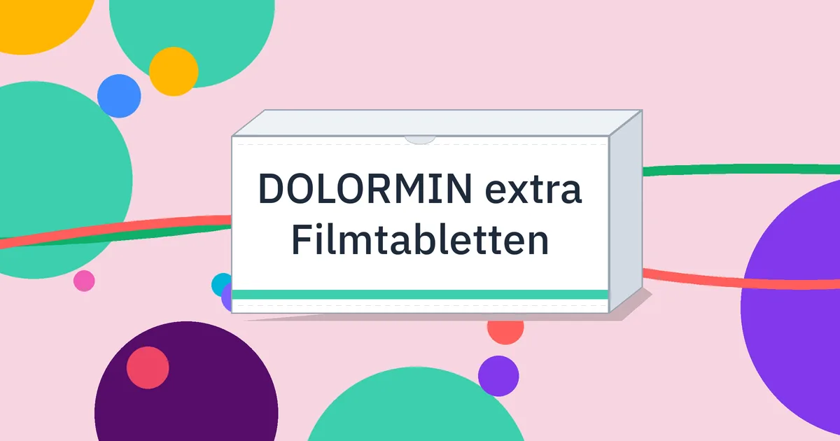 Symbolbild: Packung mit der Aufschrift DOLORMIN extra Filmtabletten (PZN 00091072) – Verfügbarkeit und Bezug in Apotheken in Frankfurt am Main