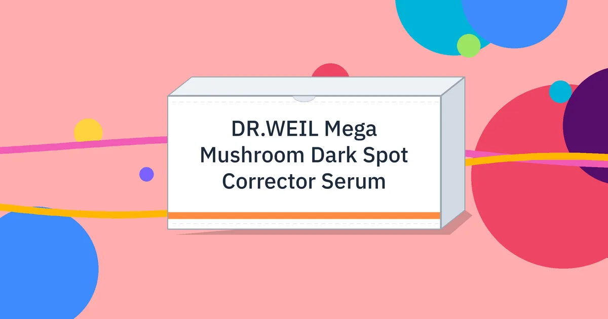 Symbolbild: Packung mit der Aufschrift DR.WEIL Mega Mushroom Dark Spot Corrector Serum (PZN 19153120) – Verfügbarkeit und Bezug in Apotheken in Frankfurt am Main