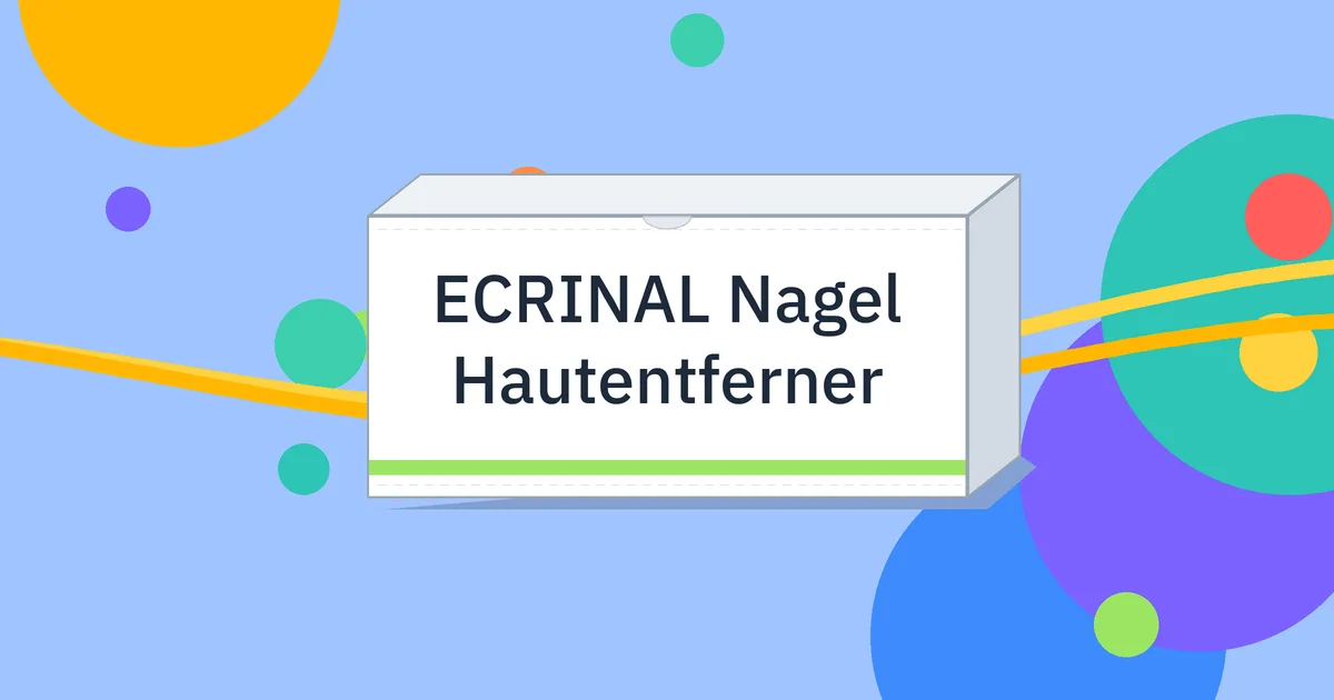 Symbolbild: Packung mit der Aufschrift ECRINAL Nagel Hautentferner (PZN 03194275) – Verfügbarkeit und Bezug in Apotheken in Frankfurt am Main