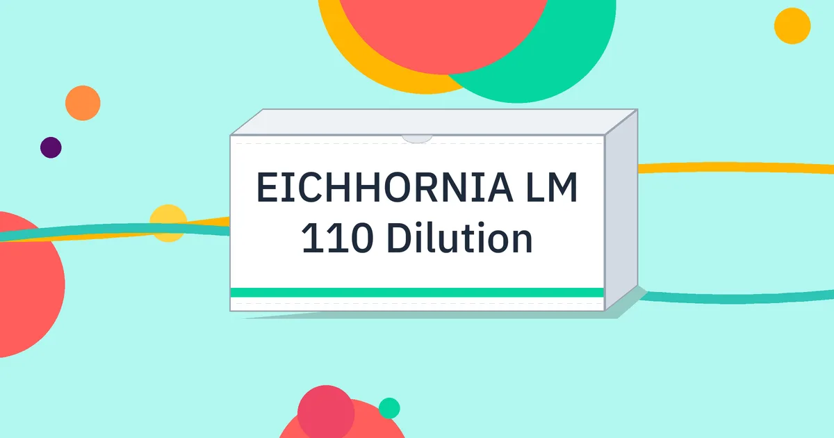 Symbolbild: Packung mit der Aufschrift EICHHORNIA LM 110 Dilution (PZN 13469170) – Verfügbarkeit und Bezug in Apotheken in Frankfurt am Main