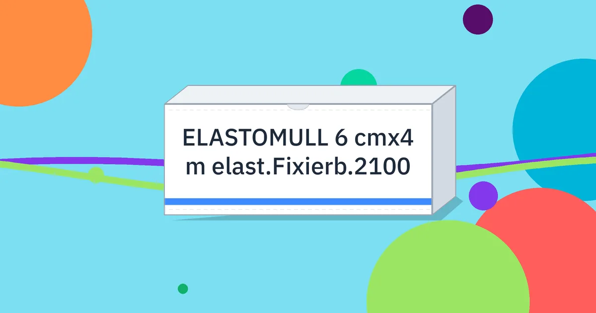 Symbolbild: Packung mit der Aufschrift ELASTOMULL 6 cmx4 m elast.Fixierb.2100 (PZN 18224326) – Verfügbarkeit und Bezug in Apotheken in Frankfurt am Main