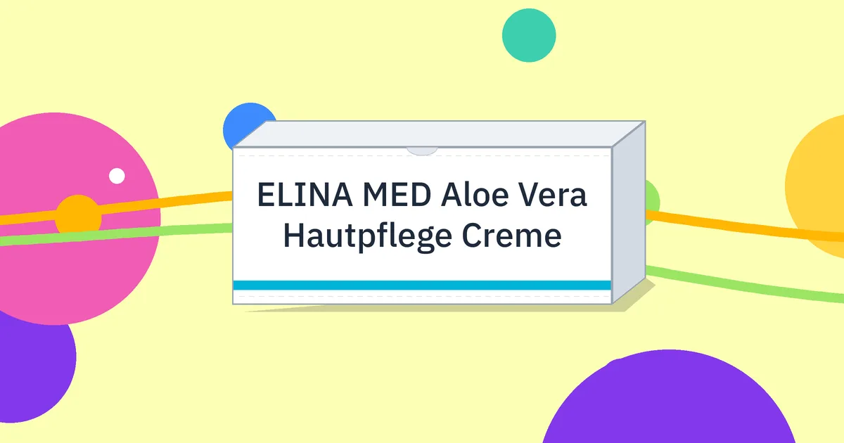 Symbolbild: Packung mit der Aufschrift ELINA MED Aloe Vera Hautpflege Creme (PZN 10710240) – Verfügbarkeit und Bezug in Apotheken in Frankfurt am Main