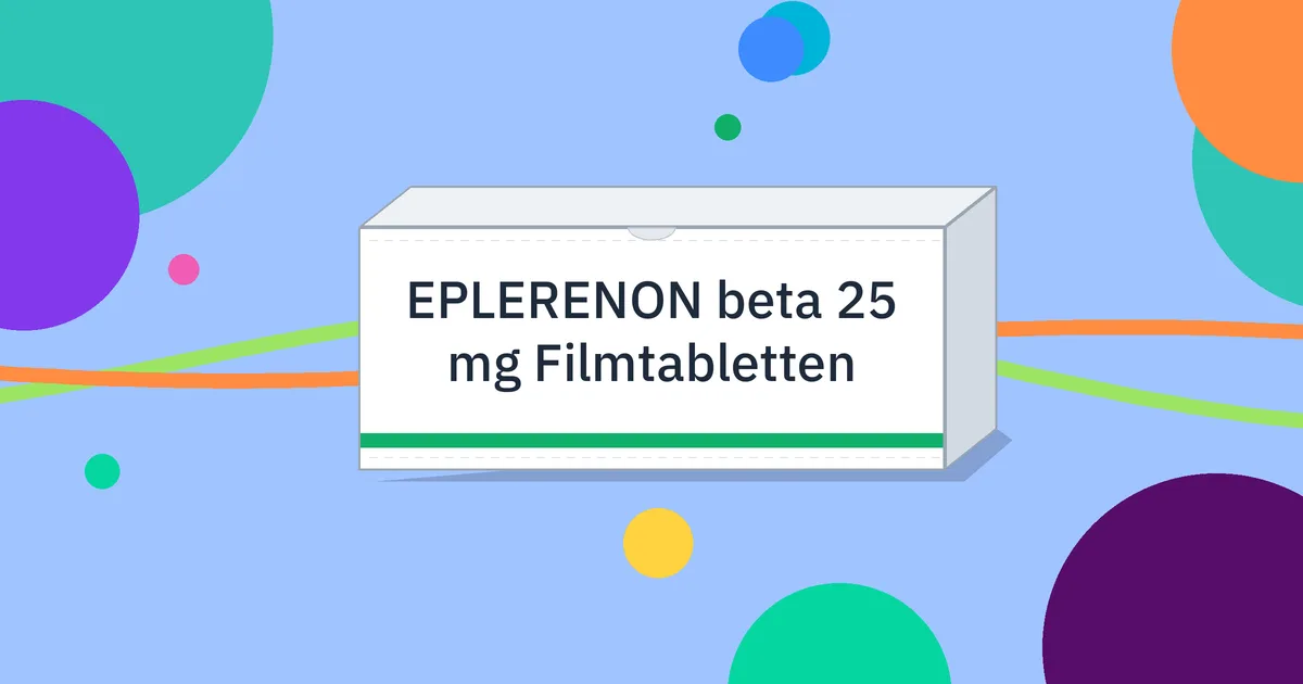 Symbolbild: Packung mit der Aufschrift EPLERENON beta 25 mg Filmtabletten (PZN 10961321) – Verfügbarkeit und Bezug in Apotheken in Frankfurt am Main