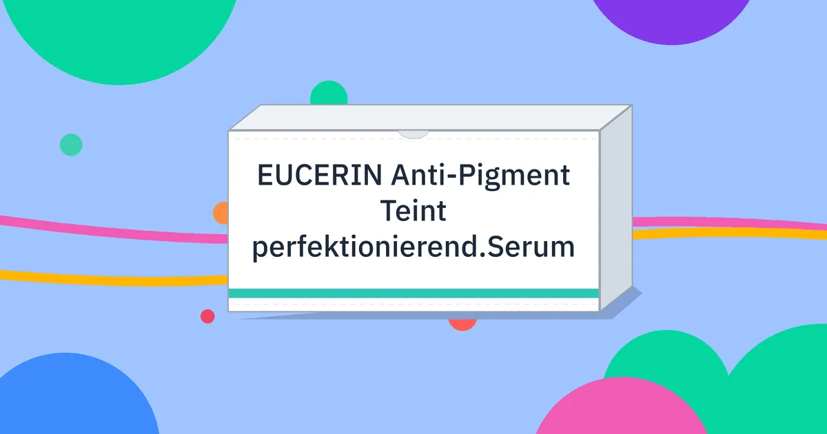 Symbolbild: Packung mit der Aufschrift EUCERIN Anti-Pigment Teint perfektionierend.Serum (PZN 17510722) – Verfügbarkeit und Bezug in Apotheken in Frankfurt am Main
