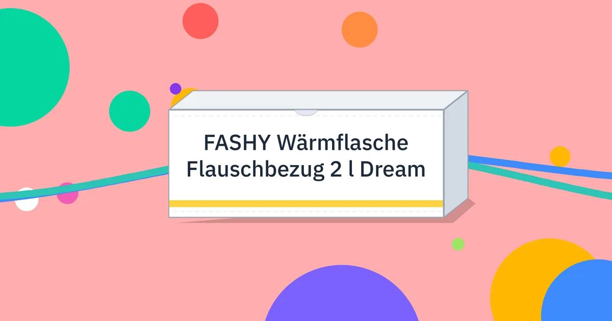 Symbolbild: Packung mit der Aufschrift FASHY Wärmflasche Flauschbezug 2 l Dream (PZN 19137115) – Verfügbarkeit und Bezug in Apotheken in Frankfurt am Main