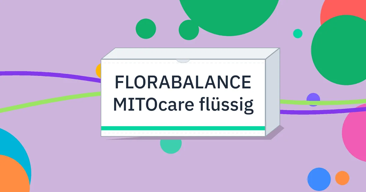 Symbolbild: Packung mit der Aufschrift FLORABALANCE MITOcare flüssig (PZN 10045771) – Verfügbarkeit und Bezug in Apotheken in Frankfurt am Main