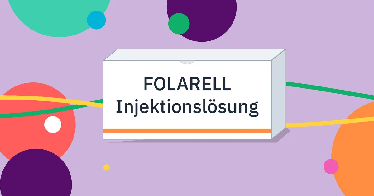 Symbolbild: Packung mit der Aufschrift FOLARELL Injektionslösung (PZN 04869189) – Verfügbarkeit und Bezug in Apotheken in Frankfurt am Main