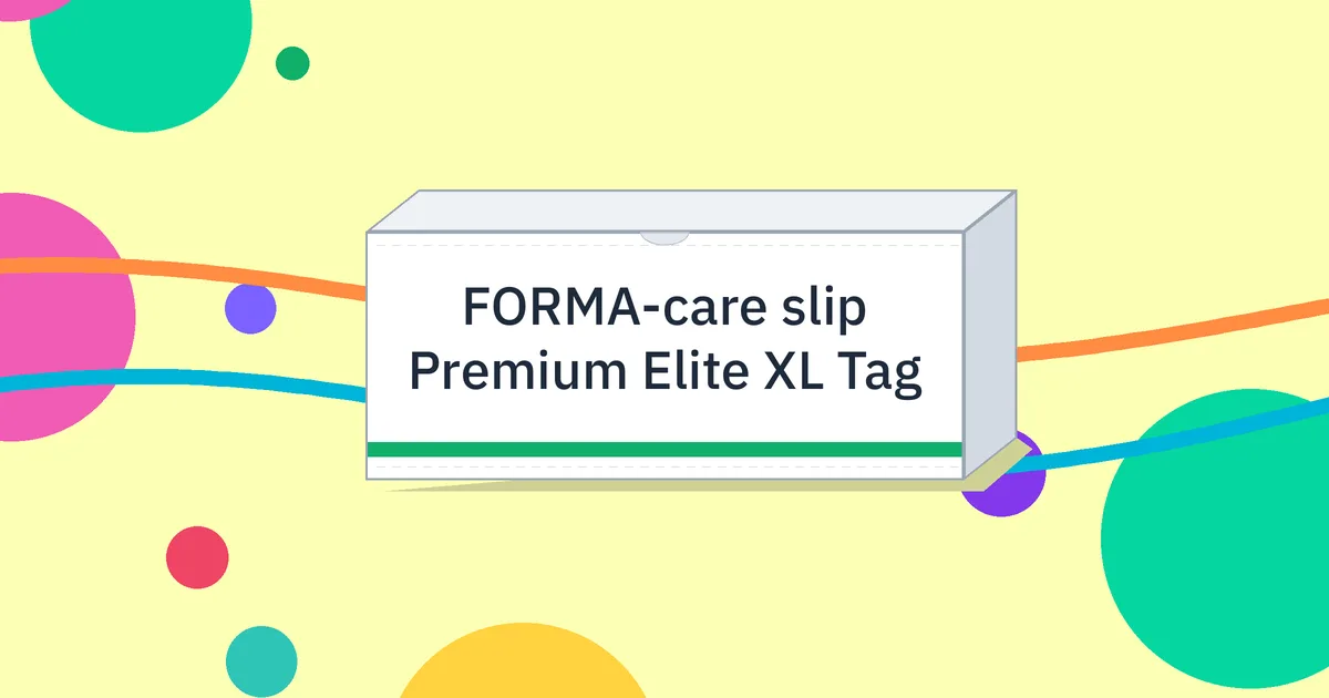 Symbolbild: Packung mit der Aufschrift FORMA-care slip Premium Elite XL Tag (PZN 18852034) – Verfügbarkeit und Bezug in Apotheken in Frankfurt am Main