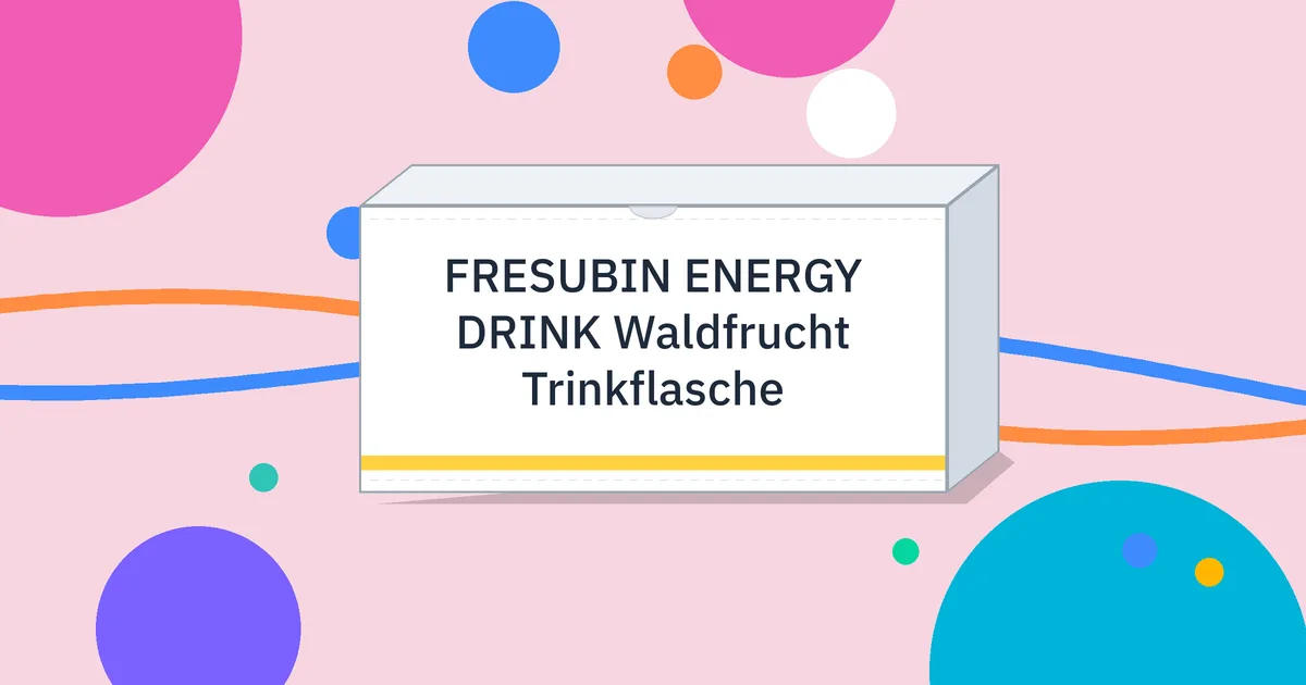 Symbolbild: Packung mit der Aufschrift FRESUBIN ENERGY DRINK Waldfrucht Trinkflasche (PZN 09730295) – Verfügbarkeit und Bezug in Apotheken in Frankfurt am Main