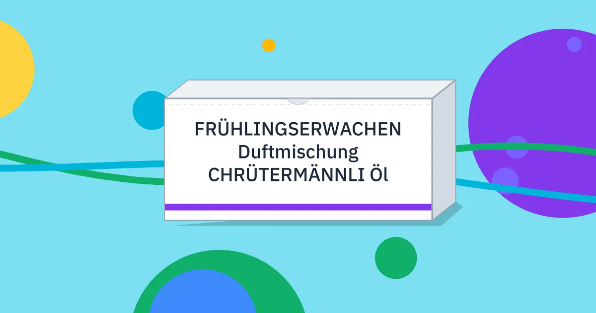 Symbolbild: Packung mit der Aufschrift FRÜHLINGSERWACHEN Duftmischung CHRÜTERMÄNNLI Öl (PZN 07197715) – Verfügbarkeit und Bezug in Apotheken in Frankfurt am Main