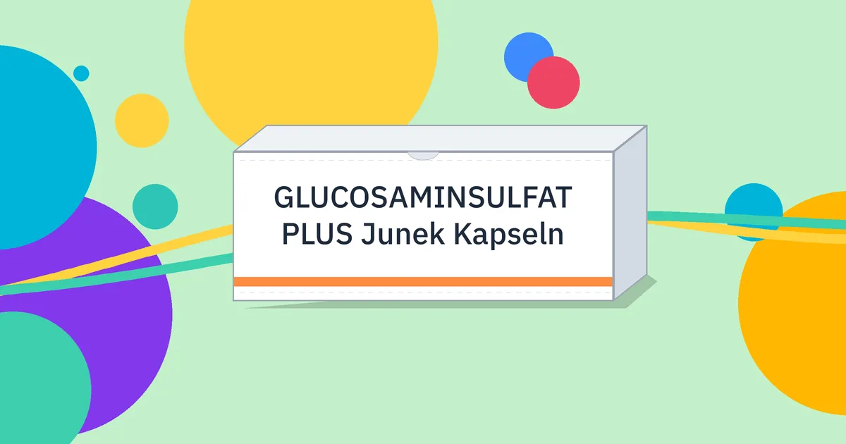 Symbolbild: Packung mit der Aufschrift GLUCOSAMINSULFAT PLUS Junek Kapseln (PZN 00137733) – Verfügbarkeit und Bezug in Apotheken in Frankfurt am Main
