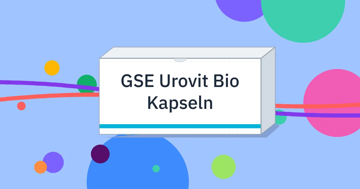 Symbolbild: Packung mit der Aufschrift GSE Urovit Bio Kapseln (PZN 06326748) – Verfügbarkeit und Bezug in Apotheken in Frankfurt am Main