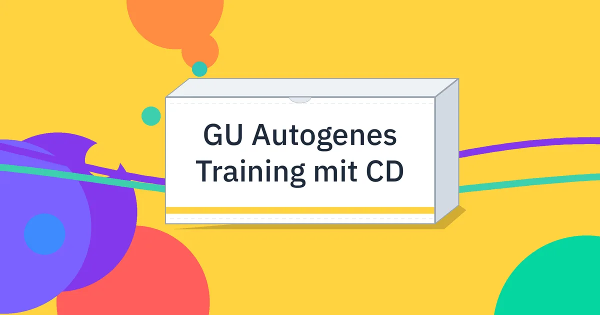 Symbolbild: Packung mit der Aufschrift GU Autogenes Training mit CD (PZN 10755320) – Verfügbarkeit und Bezug in Apotheken in Frankfurt am Main