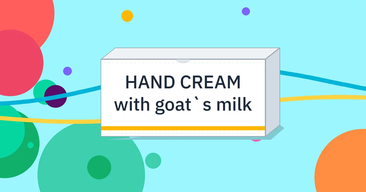 Symbolbild: Packung mit der Aufschrift HAND CREAM with goat`s milk (PZN 19162277) – Verfügbarkeit und Bezug in Apotheken in Frankfurt am Main