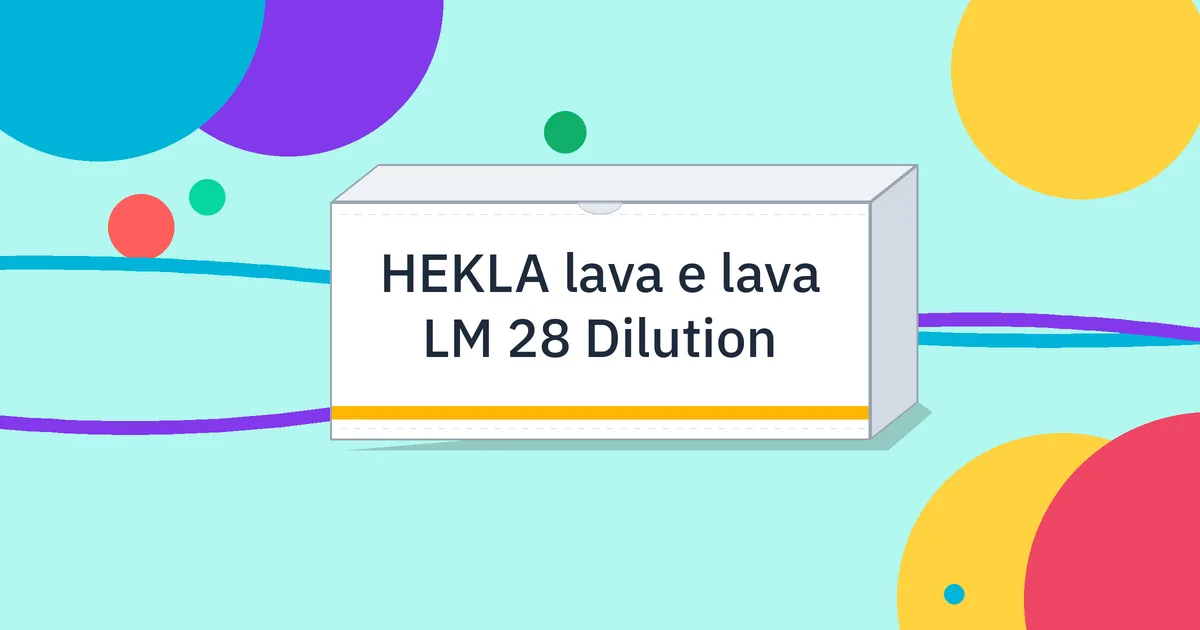 Symbolbild: Packung mit der Aufschrift HEKLA lava e lava LM 28 Dilution (PZN 12800651) – Verfügbarkeit und Bezug in Apotheken in Frankfurt am Main