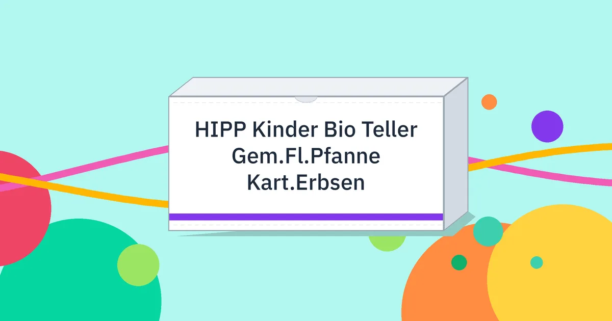 Symbolbild: Packung mit der Aufschrift HIPP Kinder Bio Teller Gem.Fl.Pfanne Kart.Erbsen (PZN 08405073) – Verfügbarkeit und Bezug in Apotheken in Frankfurt am Main