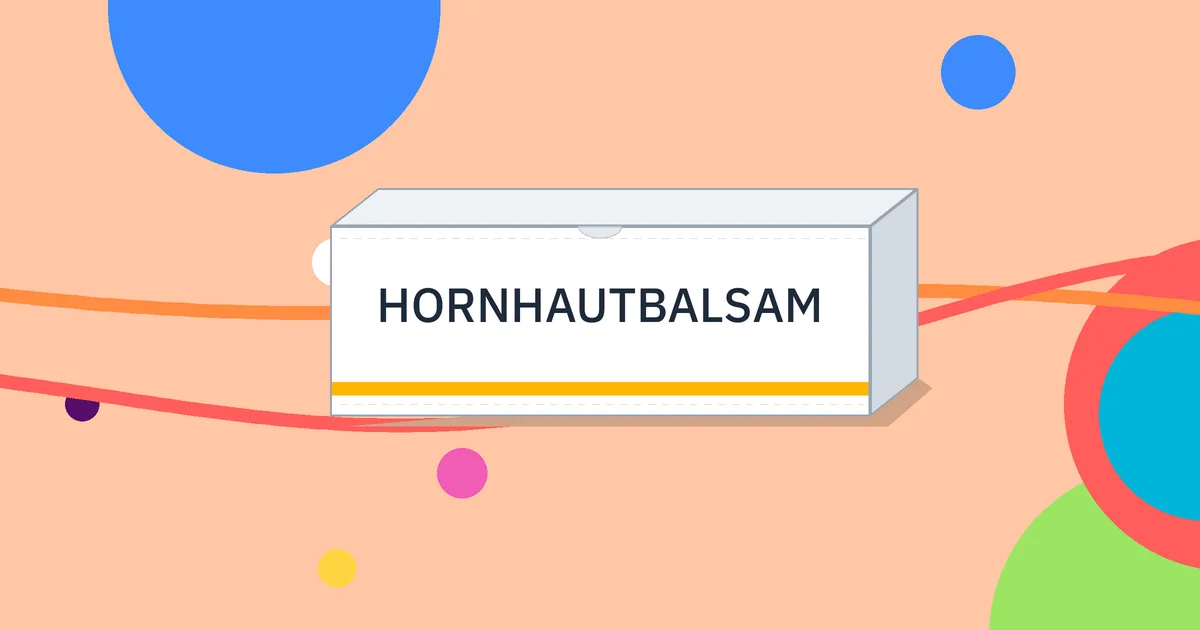 Symbolbild: Packung mit der Aufschrift HORNHAUTBALSAM (PZN 09606684) – Verfügbarkeit und Bezug in Apotheken in Frankfurt am Main
