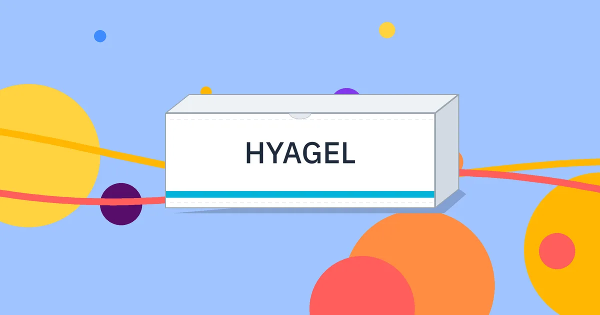 Symbolbild: Packung mit der Aufschrift HYAGEL (PZN 12493870) – Verfügbarkeit und Bezug in Apotheken in Frankfurt am Main