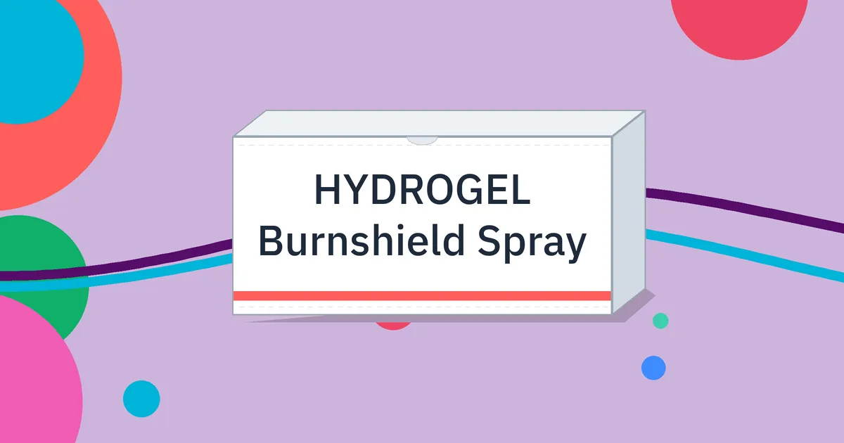 Symbolbild: Packung mit der Aufschrift HYDROGEL Burnshield Spray (PZN 14372917) – Verfügbarkeit und Bezug in Apotheken in Frankfurt am Main