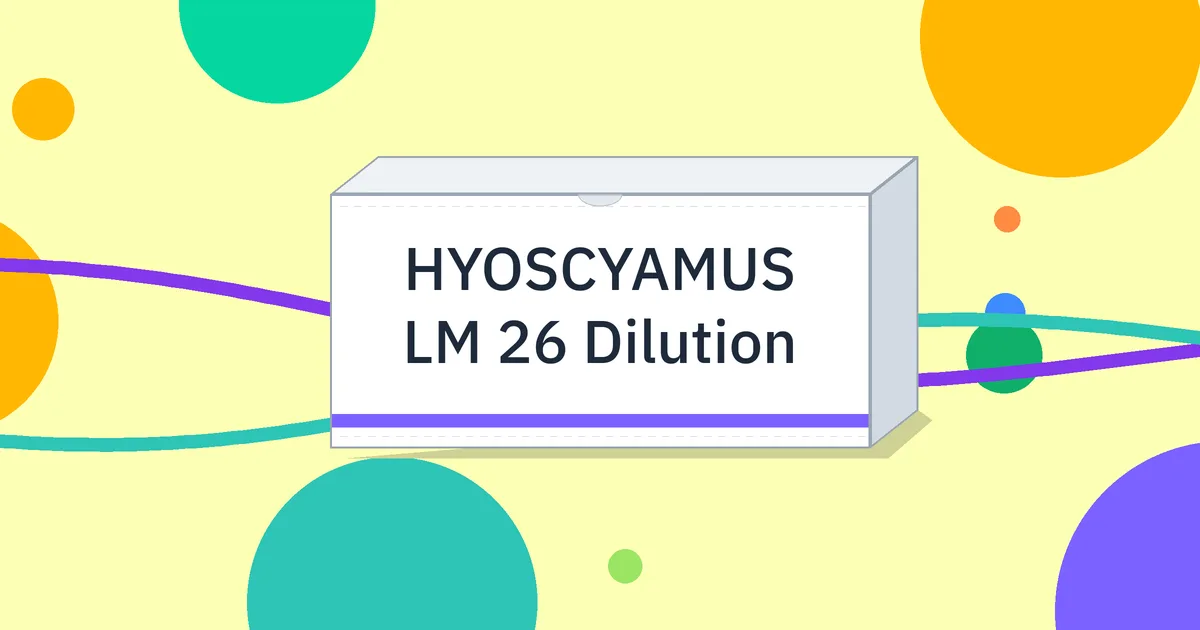 Symbolbild: Packung mit der Aufschrift HYOSCYAMUS LM 26 Dilution (PZN 12890683) – Verfügbarkeit und Bezug in Apotheken in Frankfurt am Main