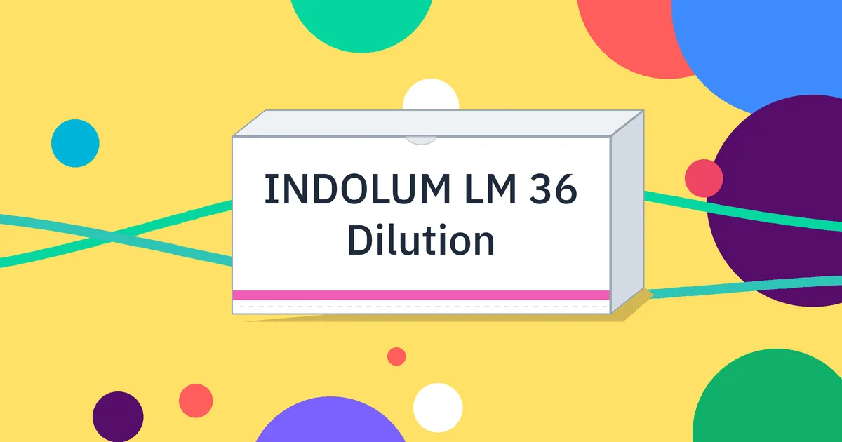 Symbolbild: Packung mit der Aufschrift INDOLUM LM 36 Dilution (PZN 13560255) – Verfügbarkeit und Bezug in Apotheken in Frankfurt am Main