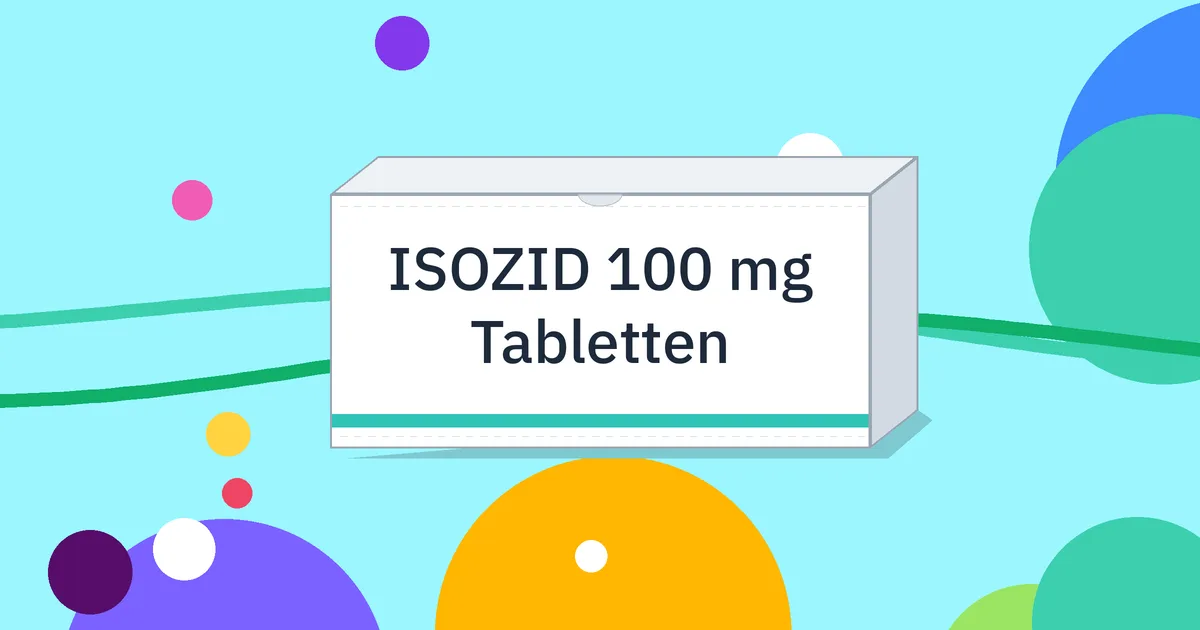 Symbolbild: Packung mit der Aufschrift ISOZID 100 mg Tabletten (PZN 02525729) – Verfügbarkeit und Bezug in Apotheken in Frankfurt am Main