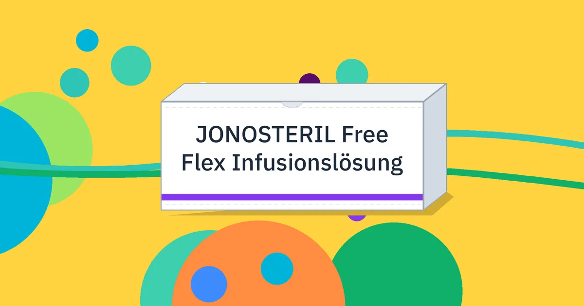 Symbolbild: Packung mit der Aufschrift JONOSTERIL Free Flex Infusionslösung (PZN 00412228) – Verfügbarkeit und Bezug in Apotheken in Frankfurt am Main