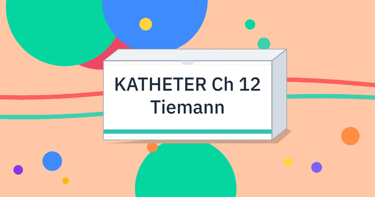 Symbolbild: Packung mit der Aufschrift KATHETER Ch 12 Tiemann (PZN 01729967) – Verfügbarkeit und Bezug in Apotheken in Frankfurt am Main