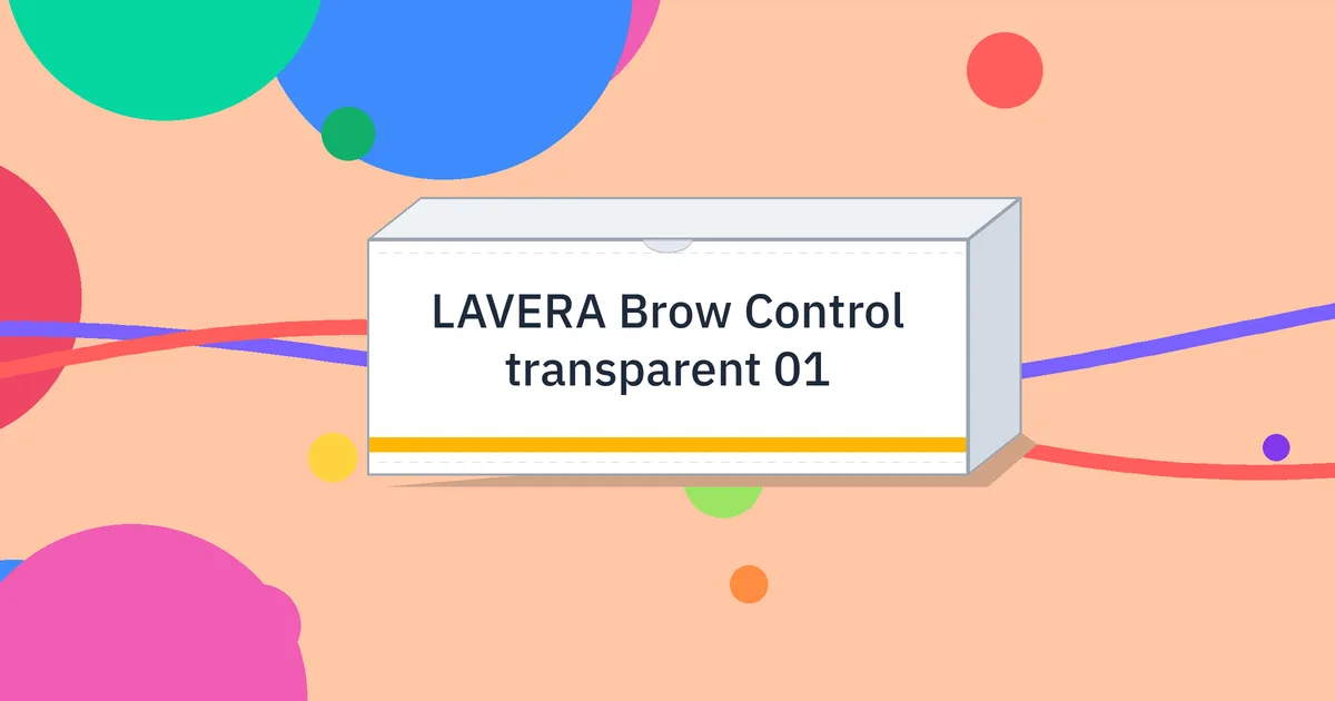 Symbolbild: Packung mit der Aufschrift LAVERA Brow Control transparent 01 (PZN 18306490) – Verfügbarkeit und Bezug in Apotheken in Frankfurt am Main