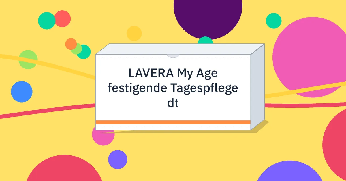 Symbolbild: Packung mit der Aufschrift LAVERA My Age festigende Tagespflege dt (PZN 18798464) – Verfügbarkeit und Bezug in Apotheken in Frankfurt am Main
